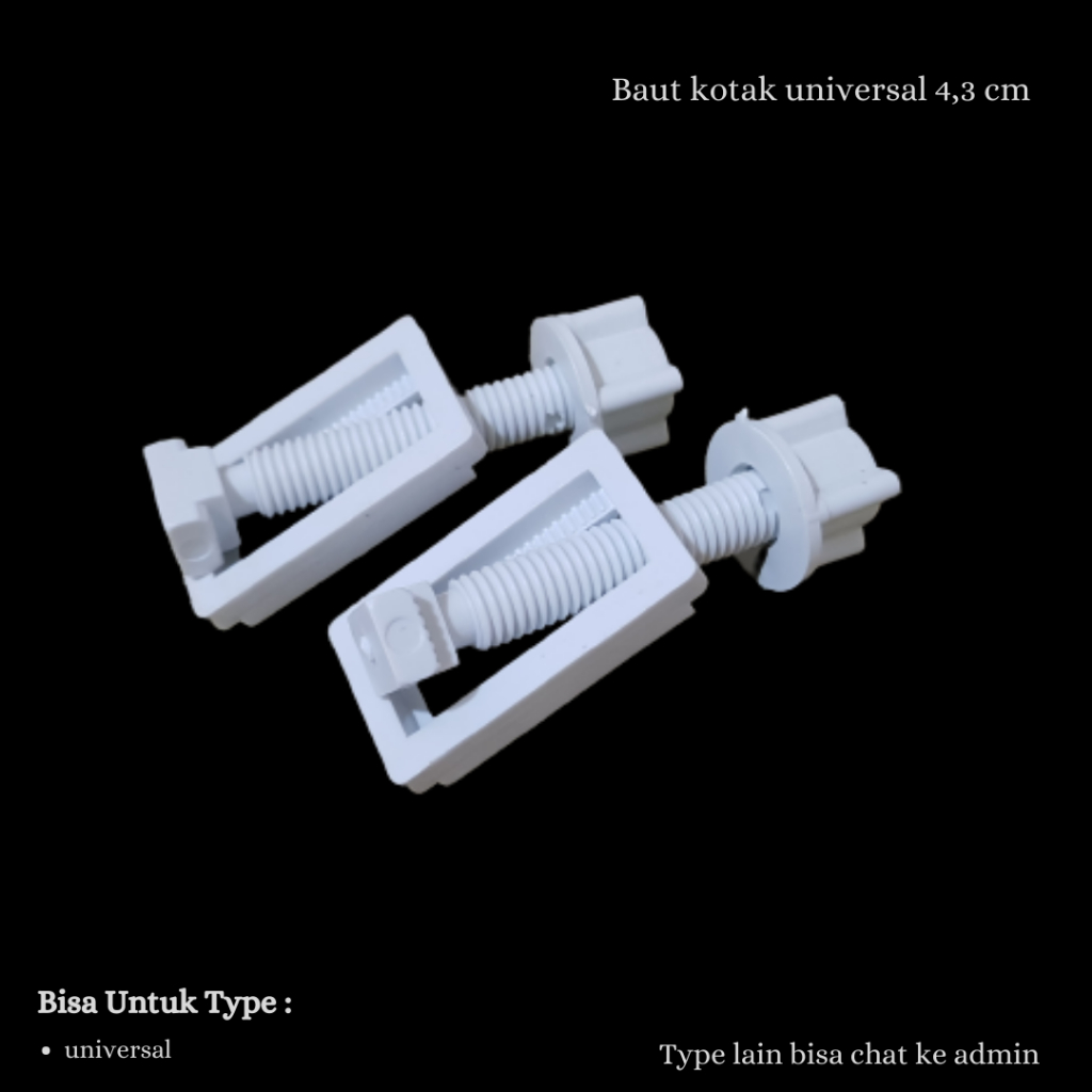 Universal 4.3cm Soft Closing Toilet Lid Box Bolt 4.3cm – Toilet Lid ...