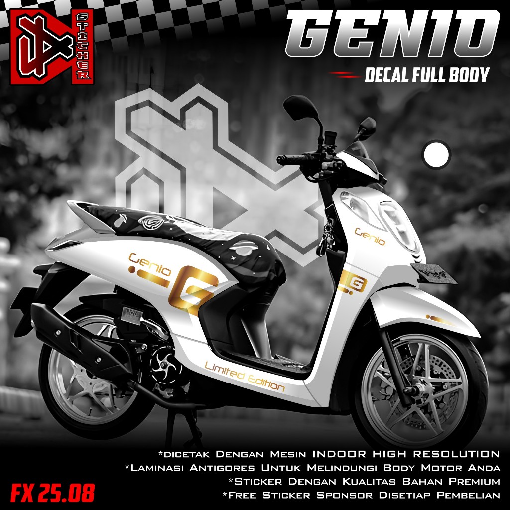 NEWEST Honda Genio Motorcycle Decal Stickers 2019 2020 2021 2022 2023 ...