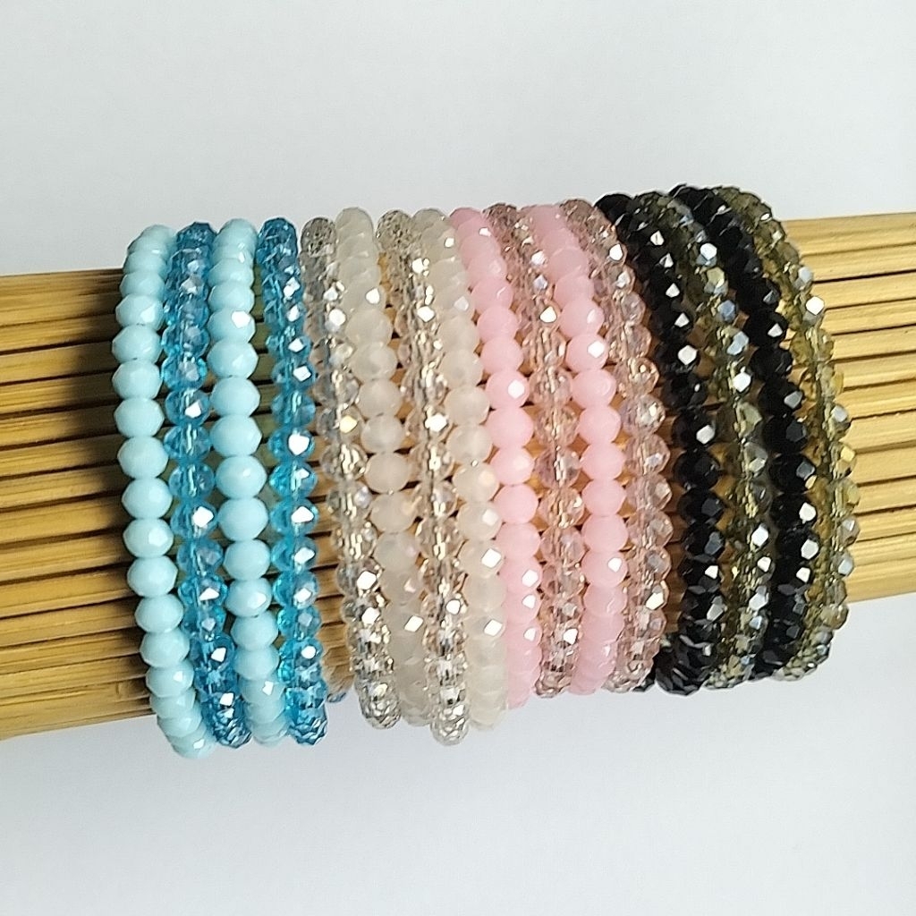 Viral Spiral Stacked Crystal Mix Match Bracelet | Shopee Philippines
