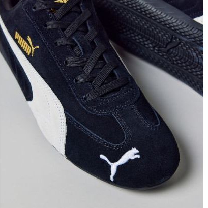 PUMA Shoes Speedcat OG Black White Gold Sneakers Authentic | Shopee ...