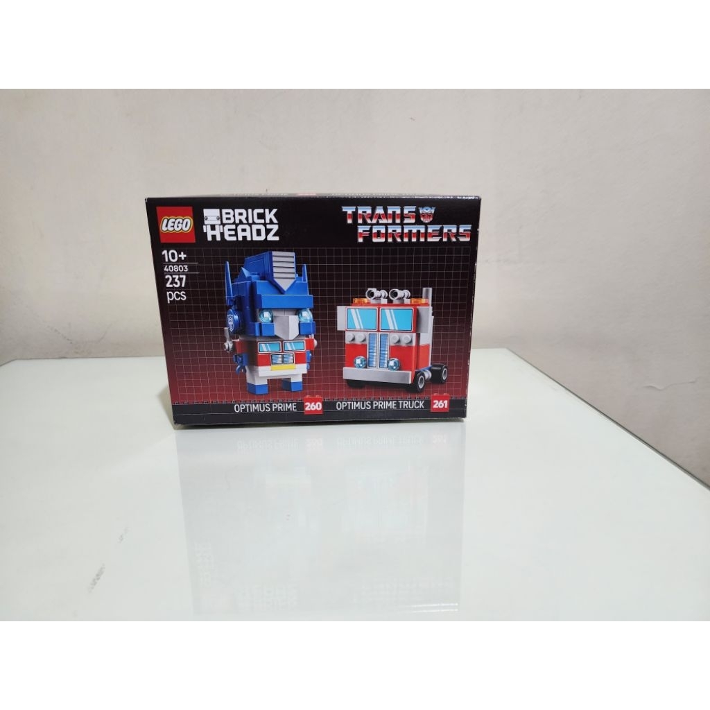 Lego Brickheadz Transformers 40803 Optimus Robot & VehiclePrime ...