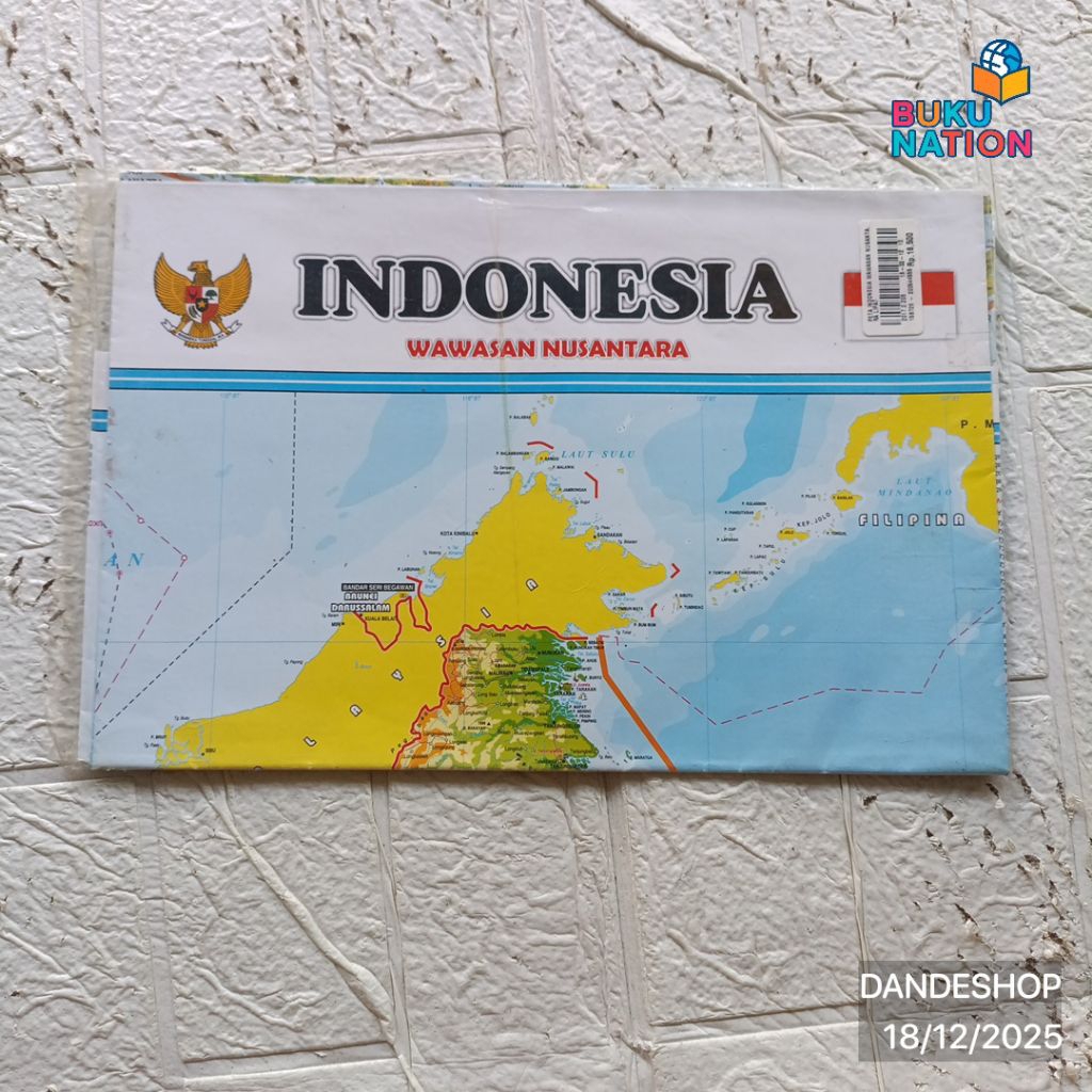 Folding Map of Indonesia Insight Nusantara | Shopee Philippines