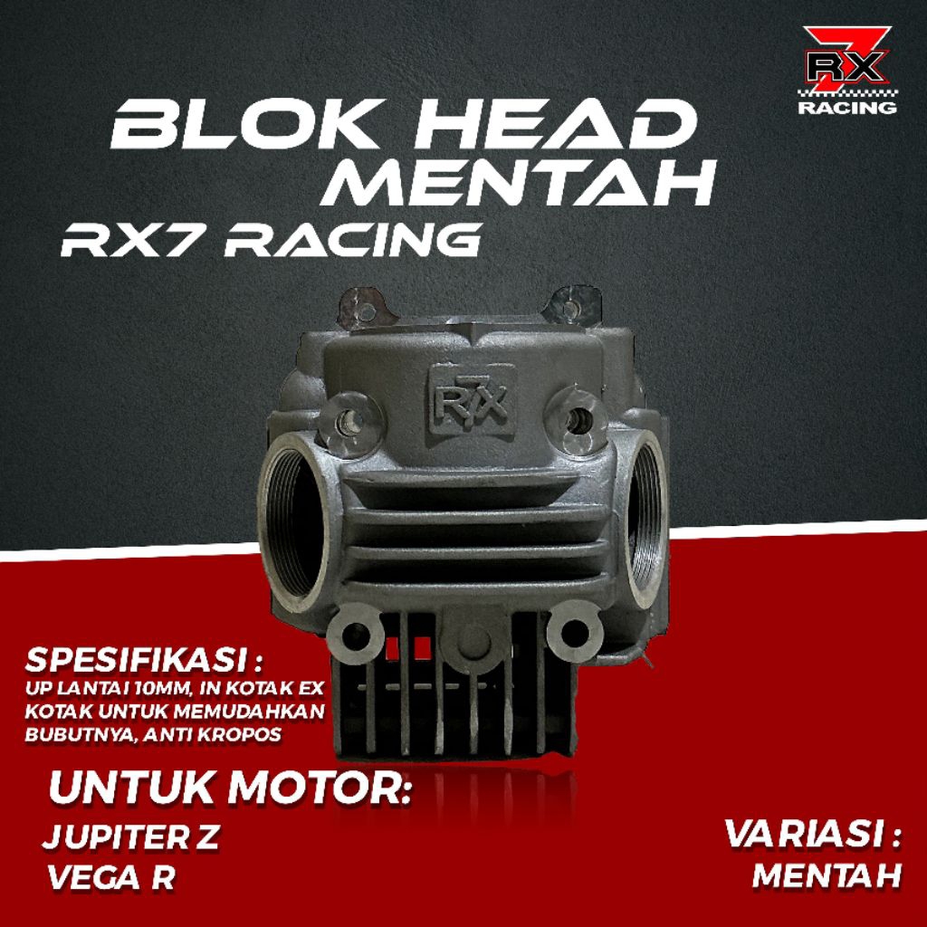 Jupiter Rx7 Racing Raw Head Block | Shopee Philippines