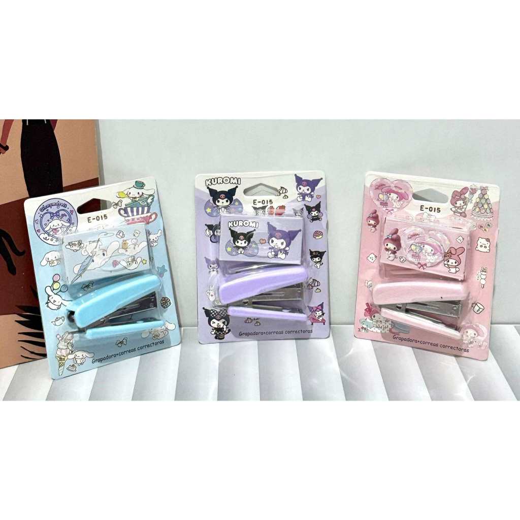 CUTE MINI STAPLES SET WITH CHARACTERS (Free stapler contents) | Shopee ...