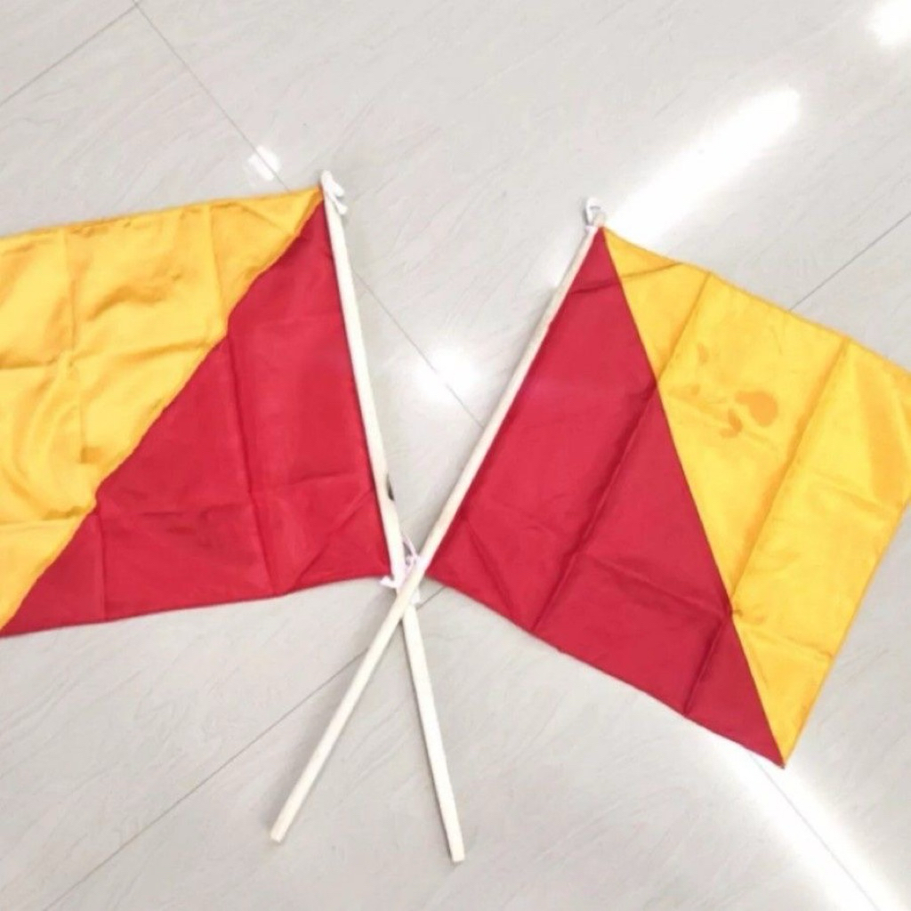 Semaphore Flag Set (1 Flag & 1 stick) | Shopee Philippines