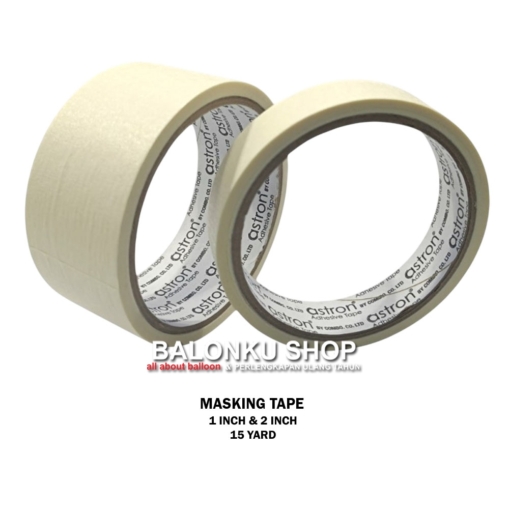 Masking Tape 1 inch x 15 yards Paper Duct Tape/ 22 mm x 15 yards ...