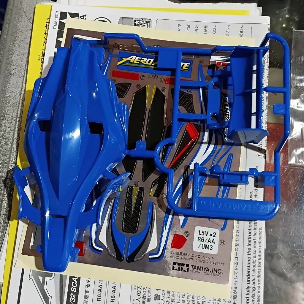 TAMIYA BODY SET AERO AVANTE ORIGINAL LOSEKIT | Shopee Philippines