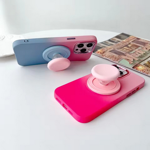 Pop Socket Magnetic Rubber Candy Magsafe Cute Macaron Silicone Material ...