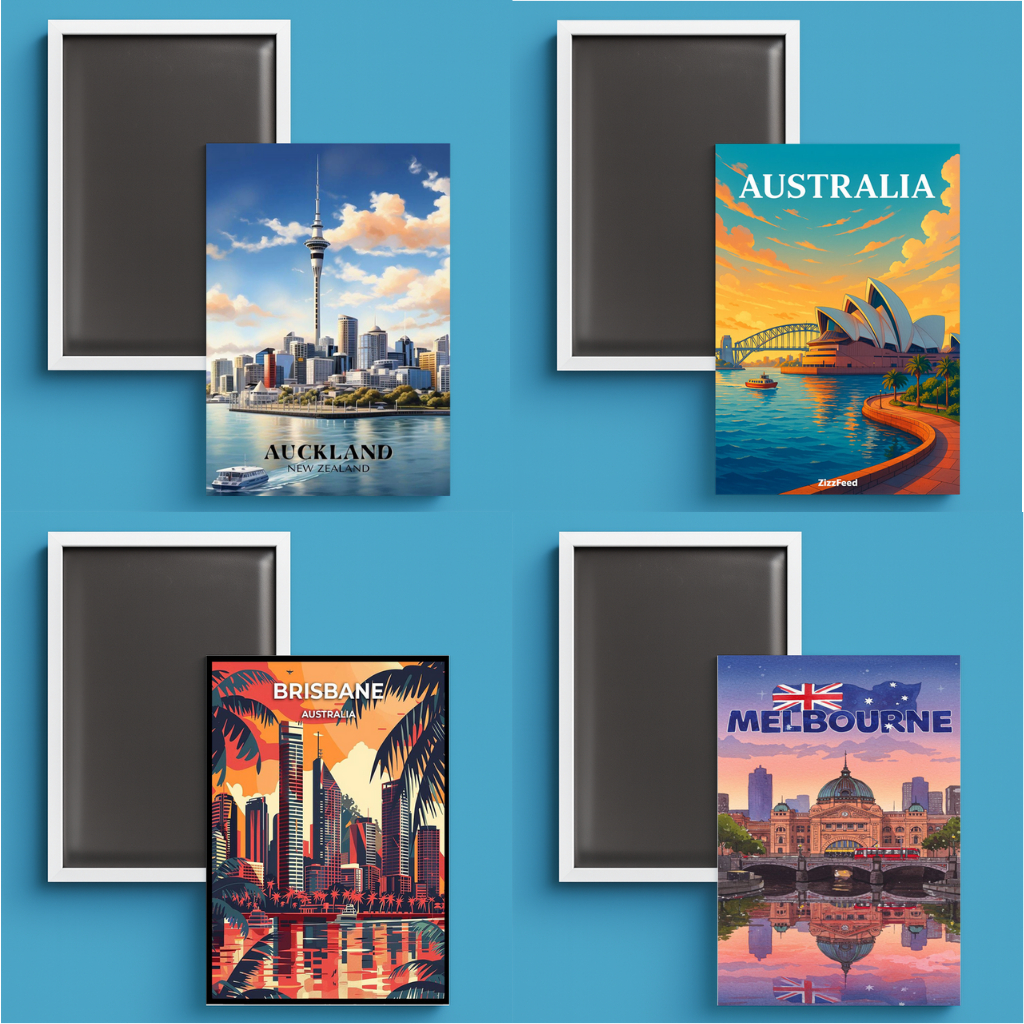 Souvenirs Souvenirs Refrigerator Magnets Australia Sydney Melbourne ...