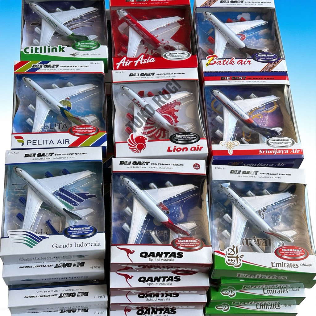 Diecast airplane Toy airplane DIECAST MINIATURE AIRBUS A380 AIRLINES ...