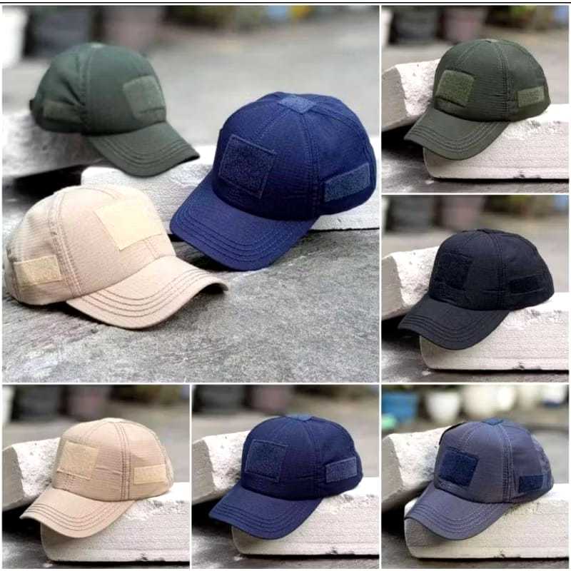TACTICAL HAT VELCRO ADHESIVE RIPSTOP OUTDOOR FIELD MILITARY HAT ...