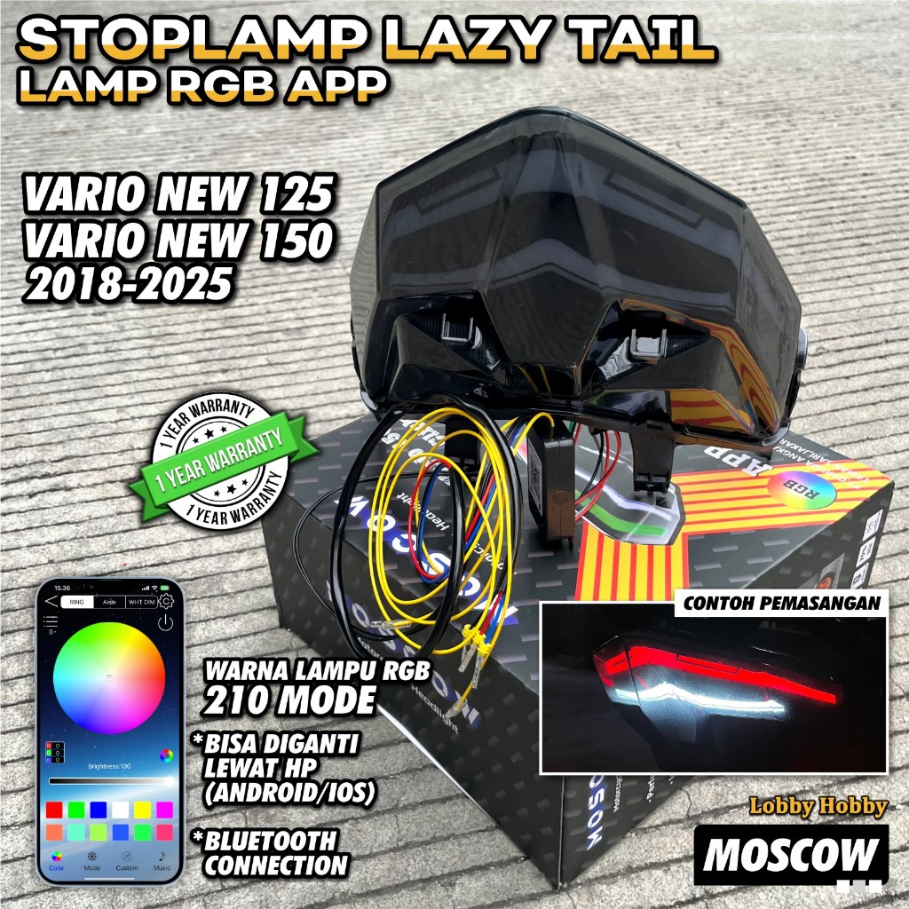 Lazy RGB Stop Lamp Plus APP Running VARIO 125 150 NEW LED CBS ISS ...
