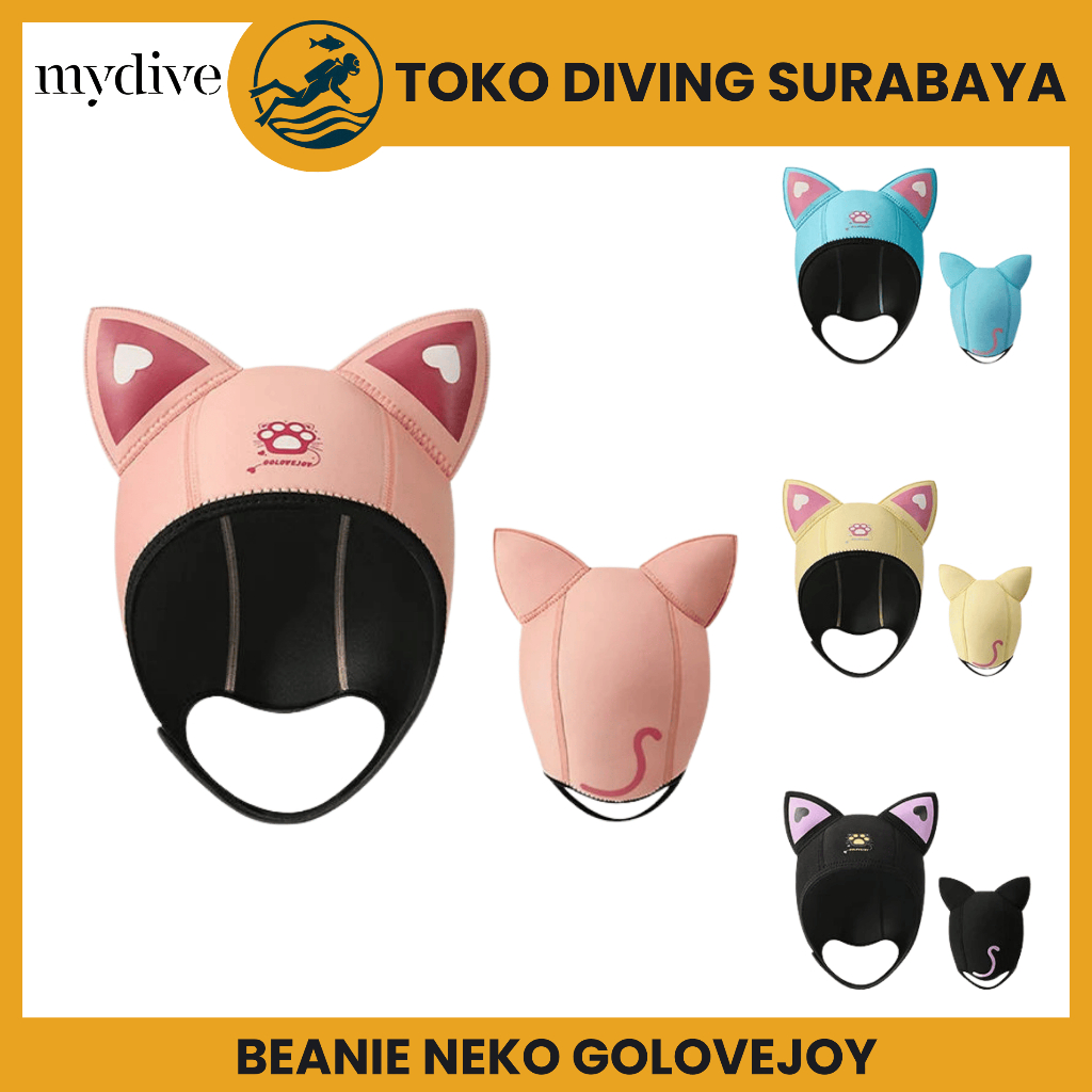 Mydive Neophrene Neko Diving Cap Cat Head Diving Snorkeling Mask Not ...
