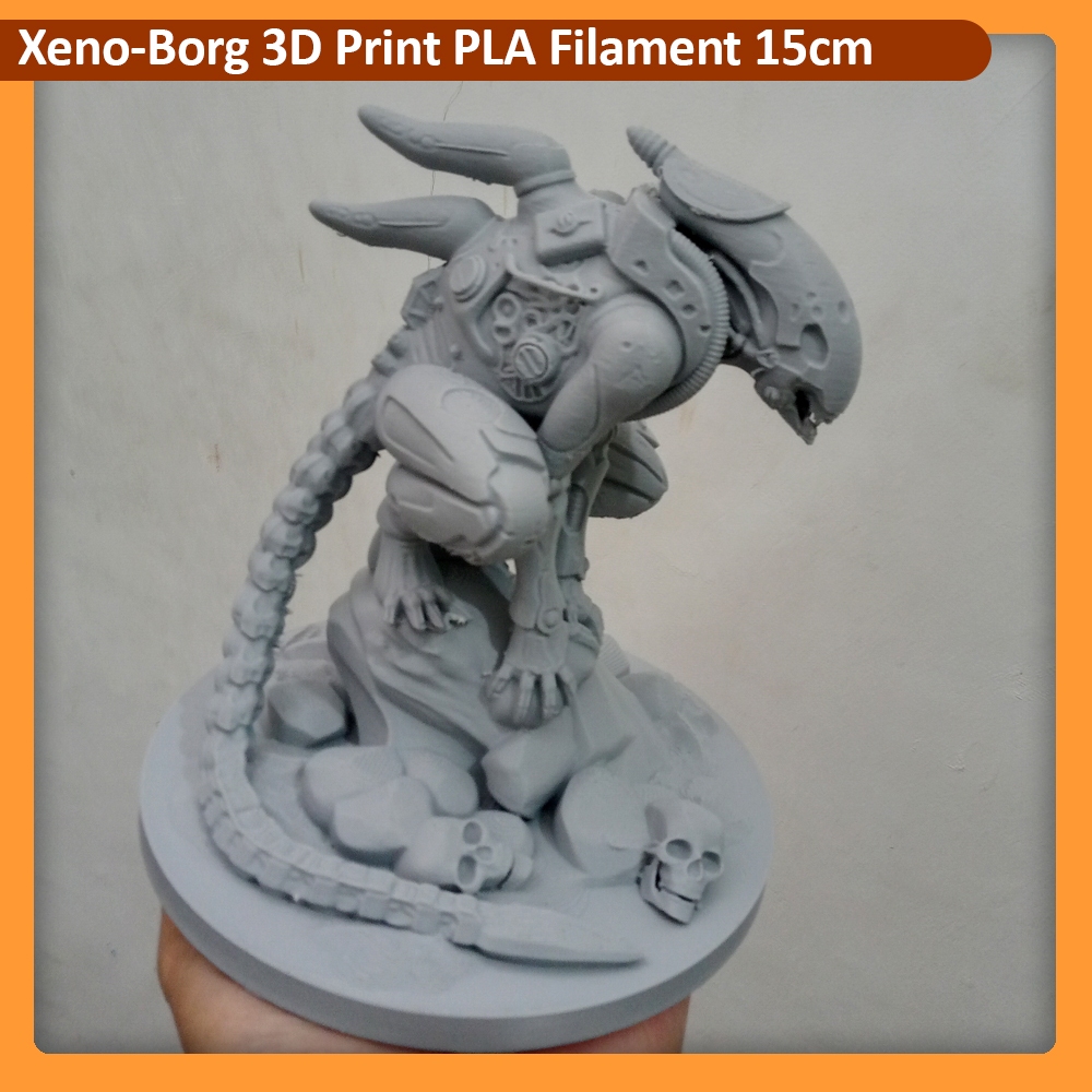 Alien Xenomorph Cyborg (Xenoborg) 3D Printing results PLA plus material ...