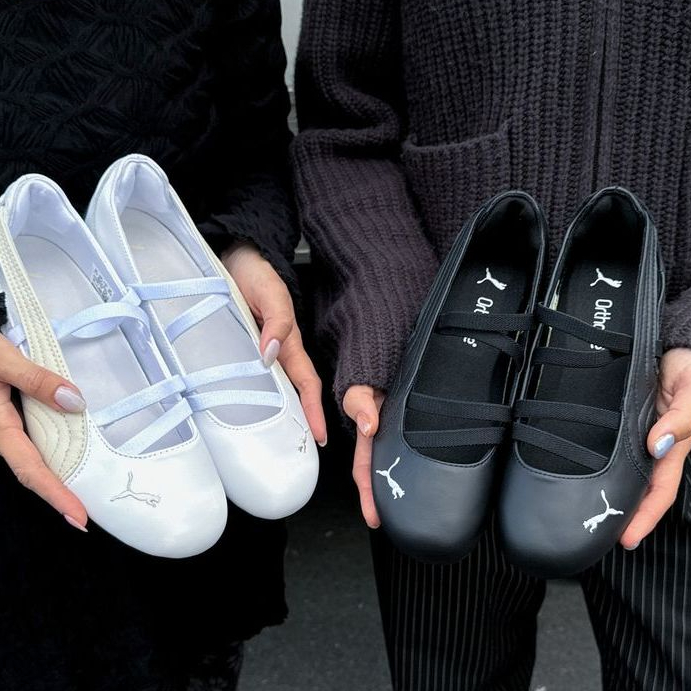 SHOES Puma SPEEDCAT BALLET LEATHER BLACK ORIGINAL FREE PAPER BAG AND ...