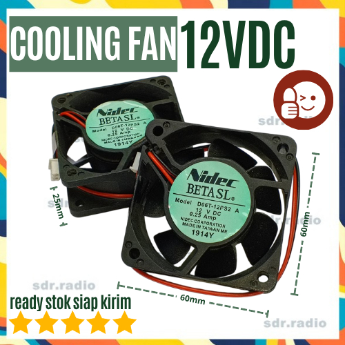 DC 12V Mini Fan Air Conditioner Smart Fan 12 VOLT DC 6x6x2.5cm | Shopee ...