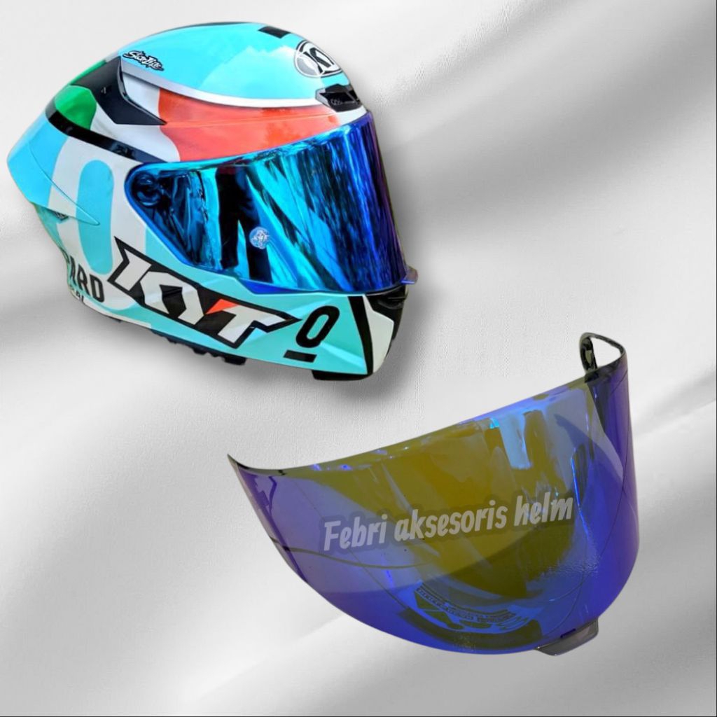 FLAT VISOR IRIDIUM VISOR HELMET KYT TTC JITSU AIR1 MLA CRYPTON KBR ...