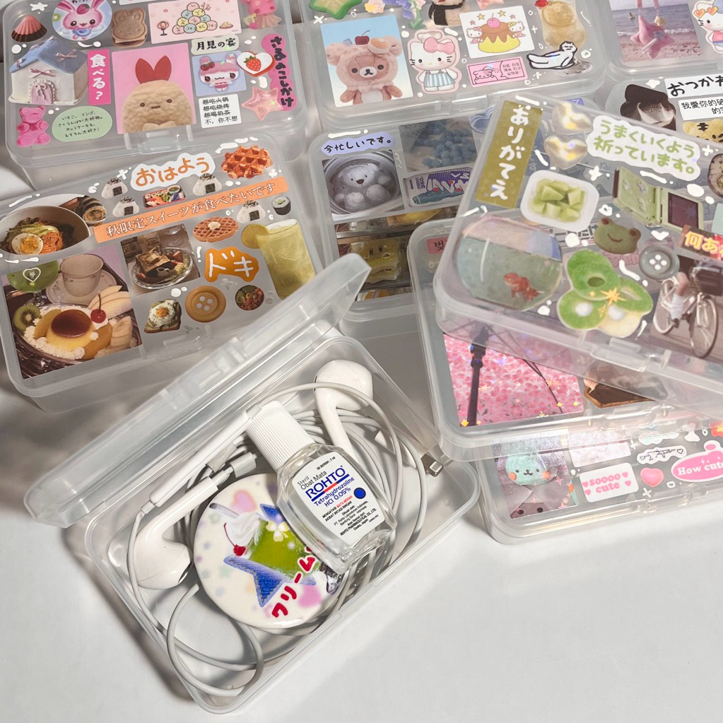 Mini storage box tickets deco sticker storage box | Shopee Philippines