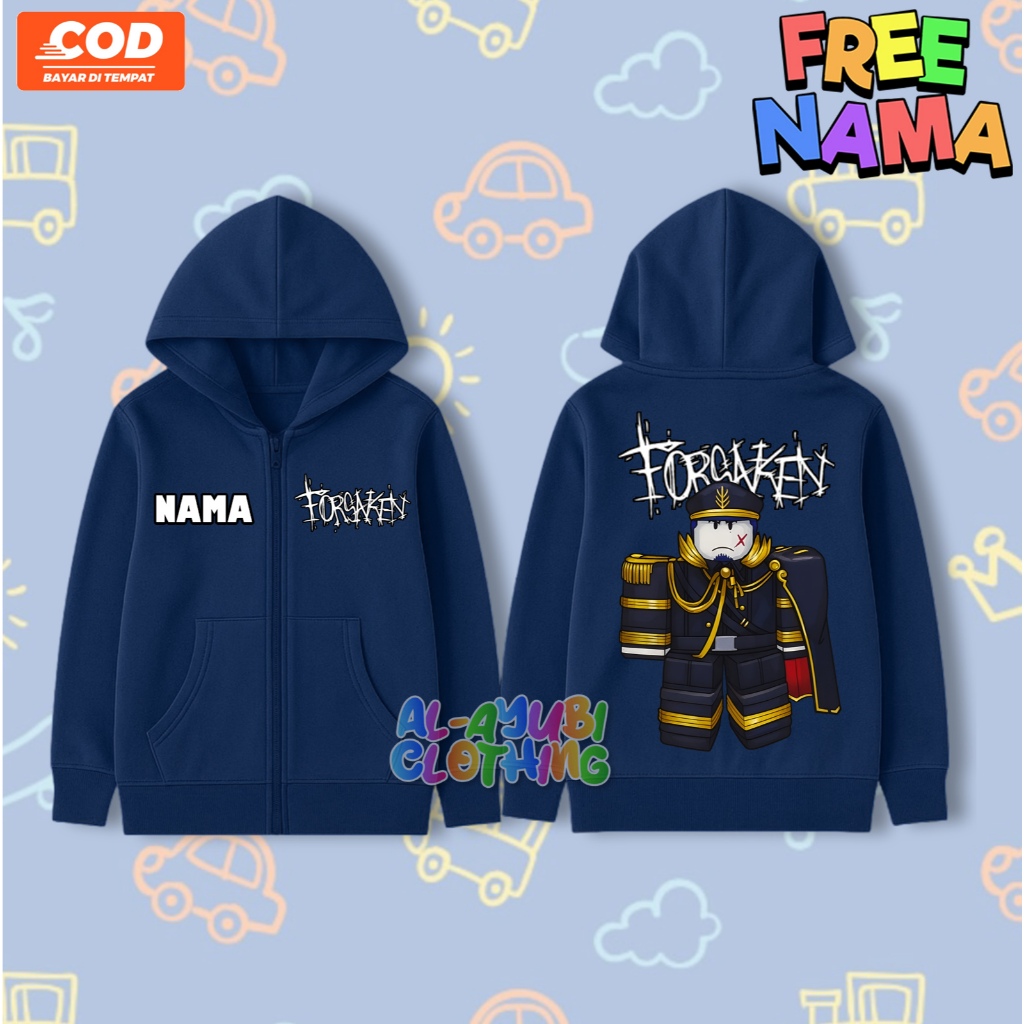 Forsaken Roblox Kids Zipper Jacket Free Unisex Name | Shopee Philippines