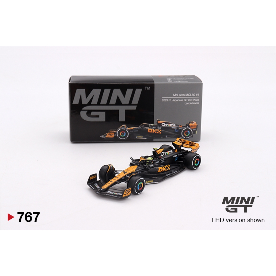 Mini GT 767 McLaren MCL60 4 Nando Norris 2023 F1 2023 Japanese GP 2nd ...