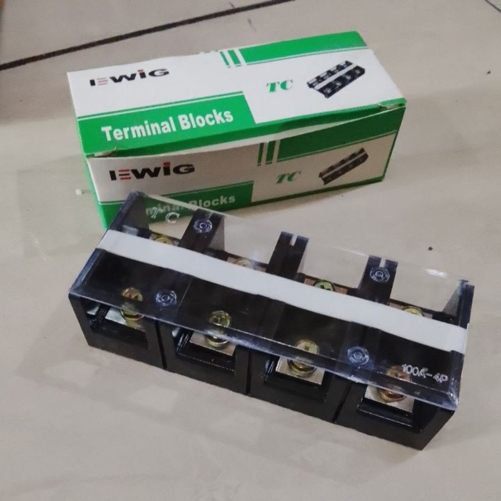 Terminal Block Ewig 100A Terminal Blocks Ewig TC-104 100A-4P | Shopee ...