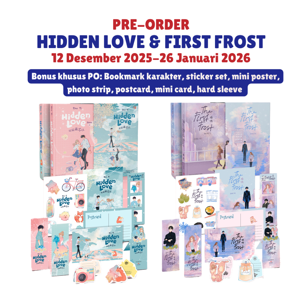[PRE-ORDER] Hidden Love & First Frost - Novel Zhu Yi | Shira Media ...