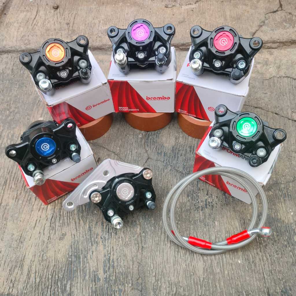2P 2PISTON BLACK COIN CALIPER PACKAGE PLUS 2P DISCK 220MM JUP Z FIZR RX ...
