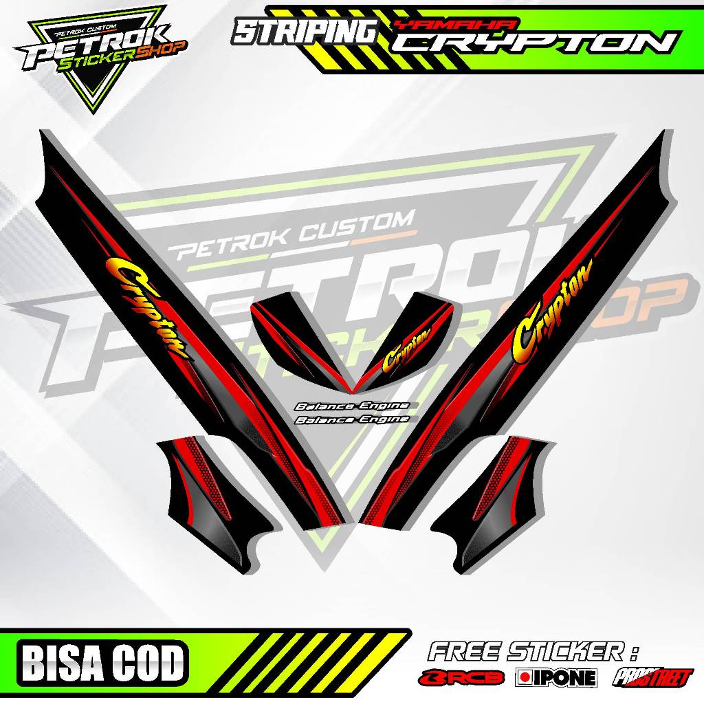 YAMAHA CRYPTON SCREW VARIATION STRIPING CRYPTON MOTORCYCLE VARIATION ...
