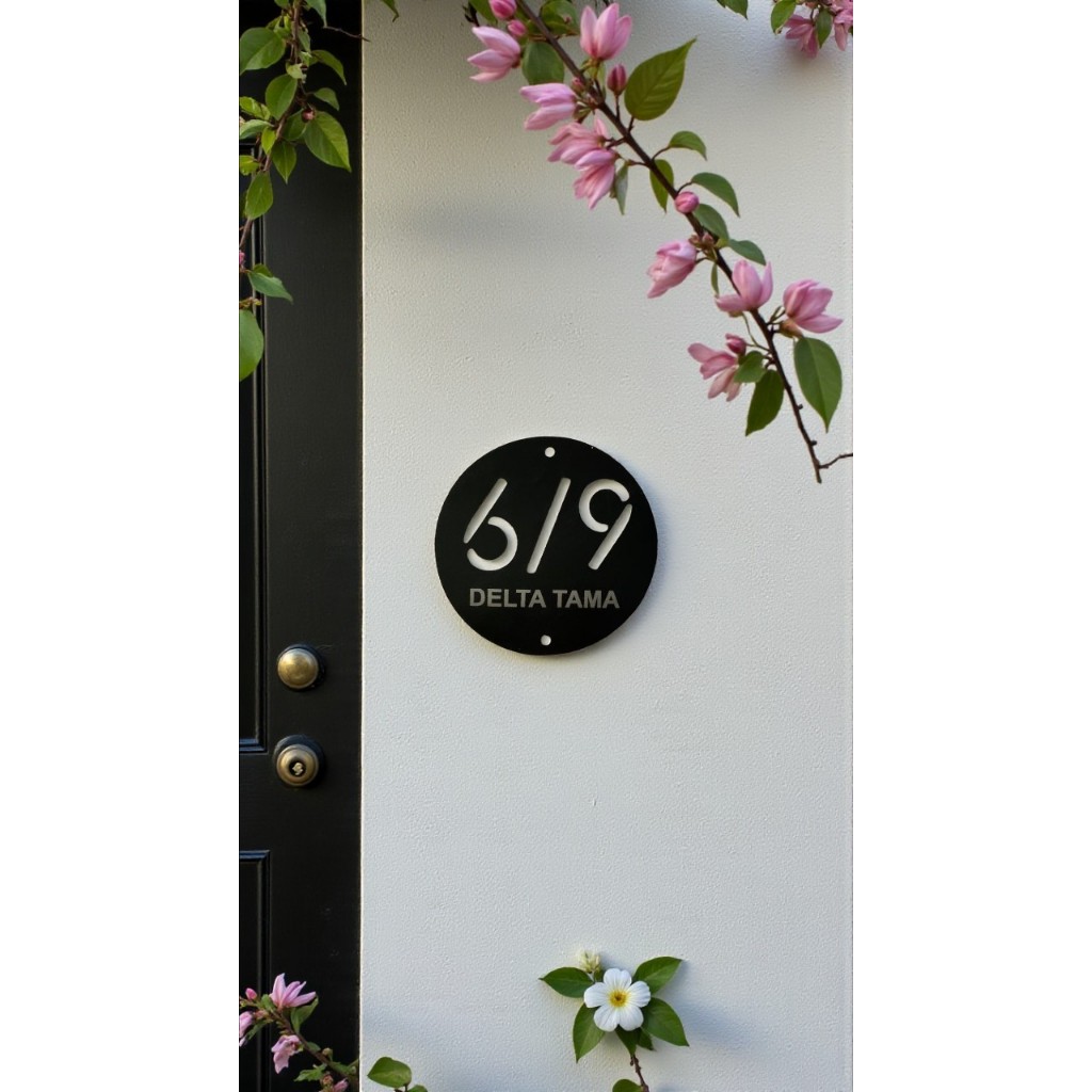 Boarding house door number custom house number ACP number 3mm ROUND ...