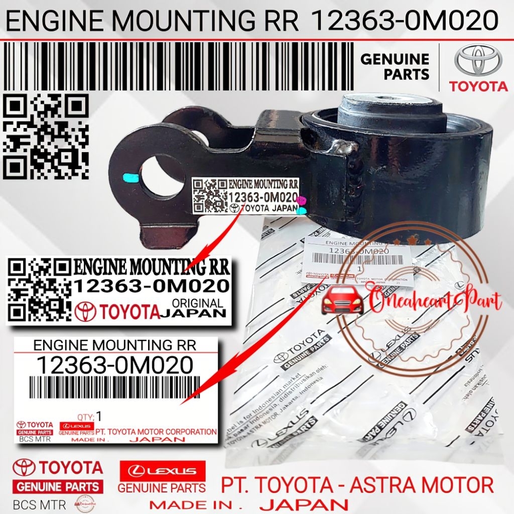 REAR ENGINE MOUNTING/ TRANSMISSION MOUNTING NEW VIOS 2007-2012/YARIS ...
