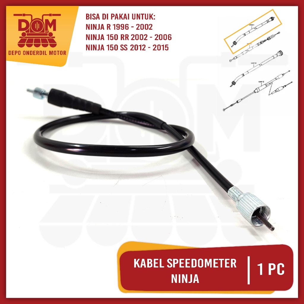 KAWASAKI Ninja Speedometer Cable (KNZ) Cable Seling Iner Wire Rope ...