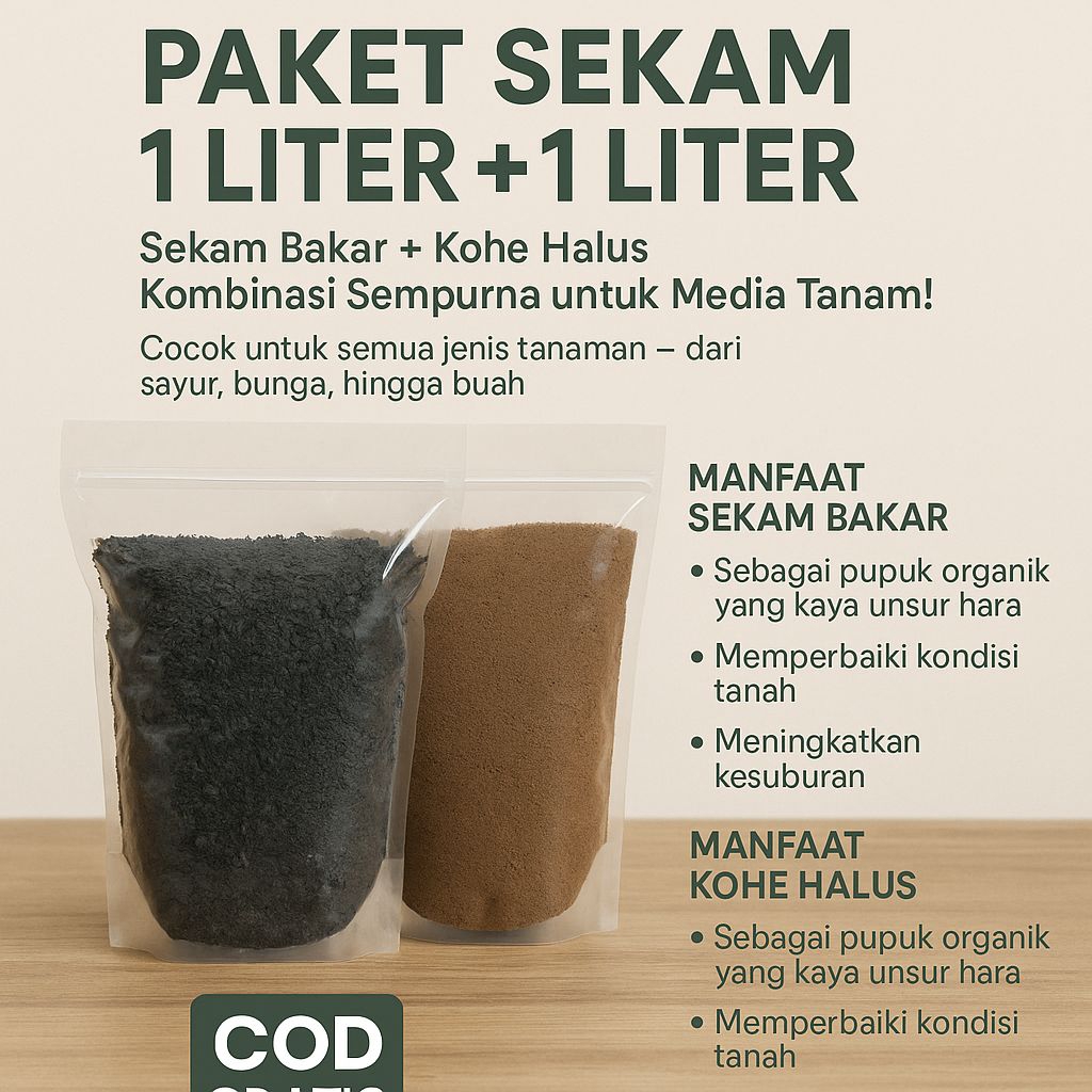 Cheap Package of Fine Goat Kohe Planting Media 1 liter + Burnt Rice ...