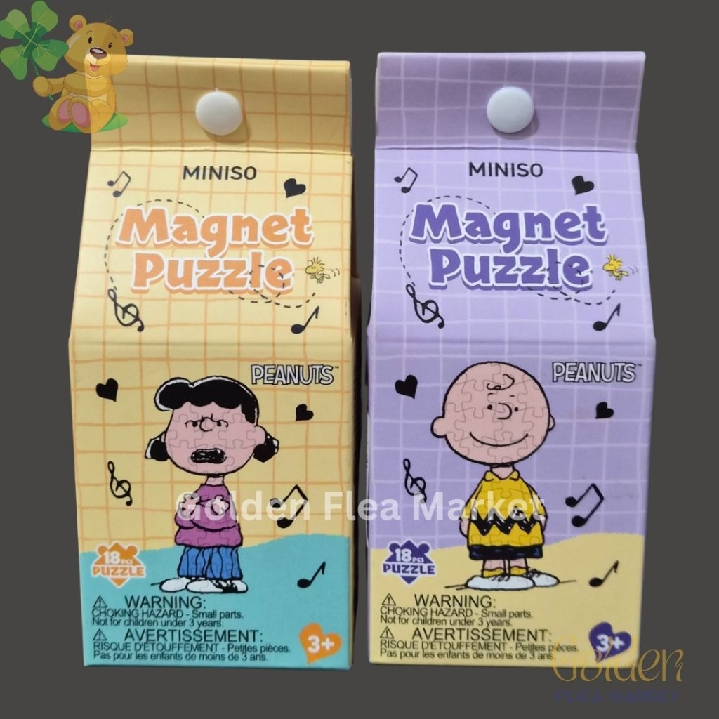 MINISO Official Colorful Snoopy Peanuts Magnetic Puzzleminiso Life ...