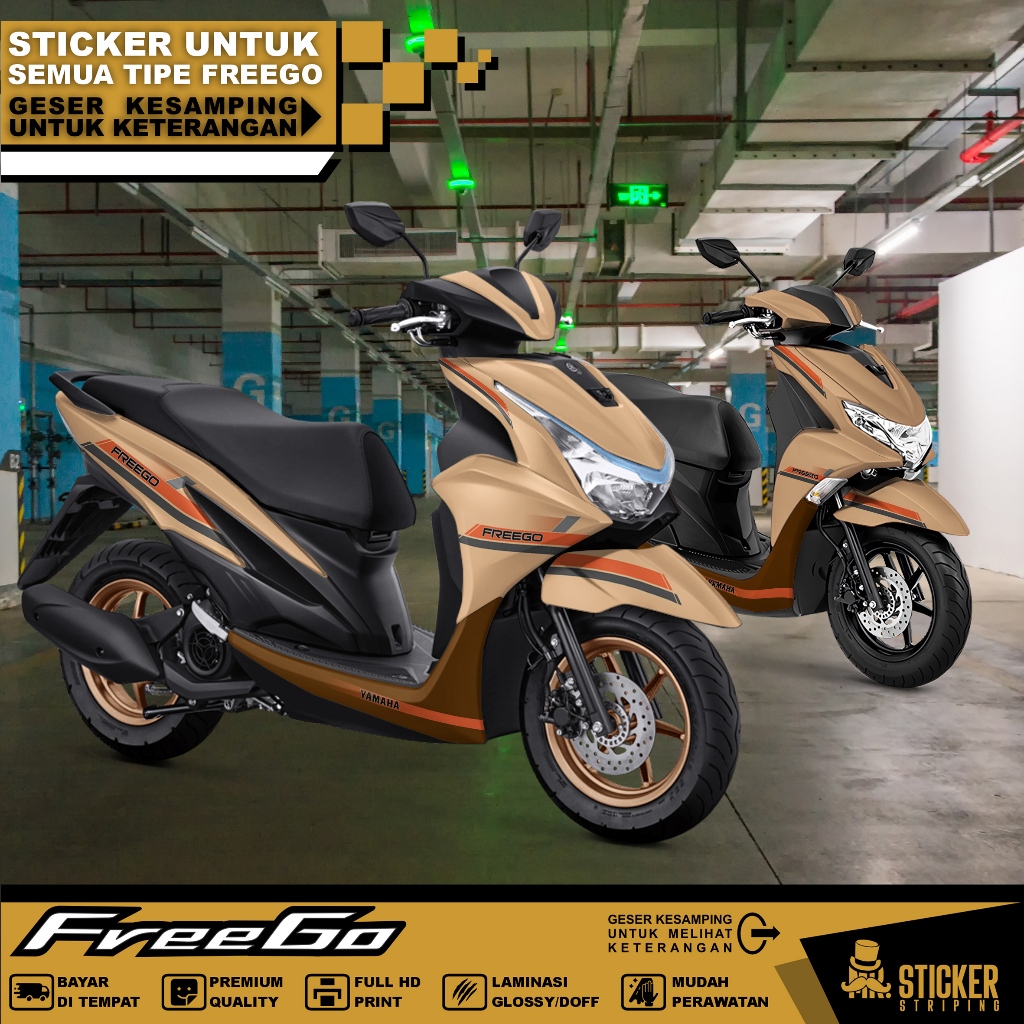 Yamaha FreeGo 125 Mio Gravis All Type Full Body CUstom Decal Stickers ...