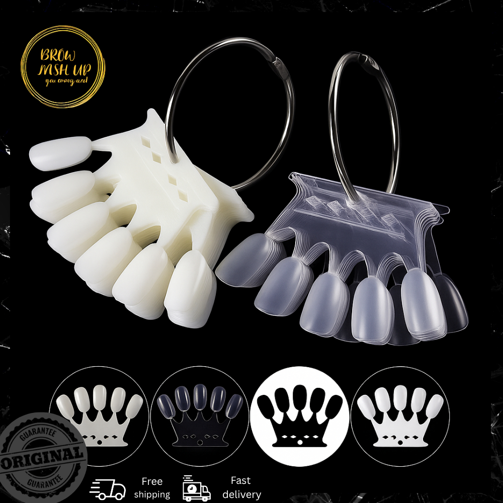 Nail wheel 50pcs display color chart crown display board NAIL TIP ...
