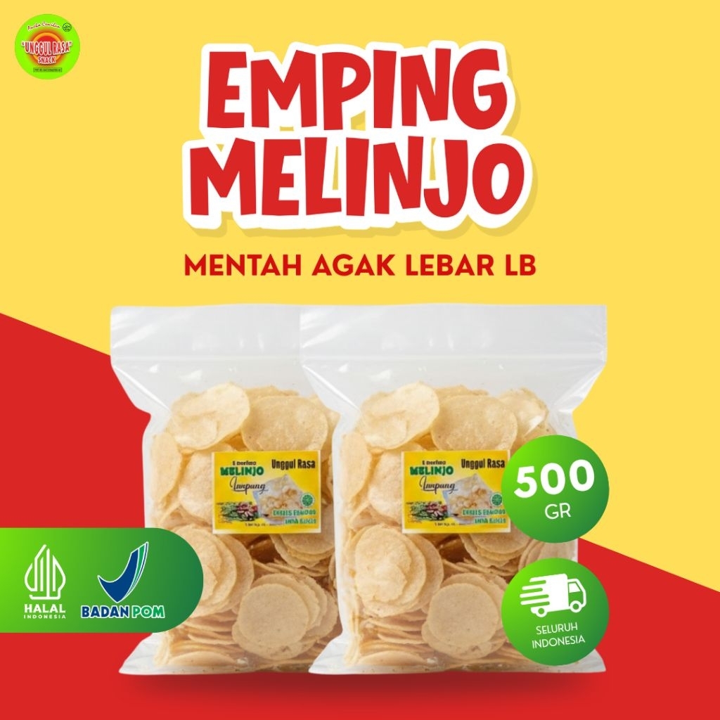Raw Lb Melinjo Crackers Limpung specialtyCemilan 500 grams | Shopee ...