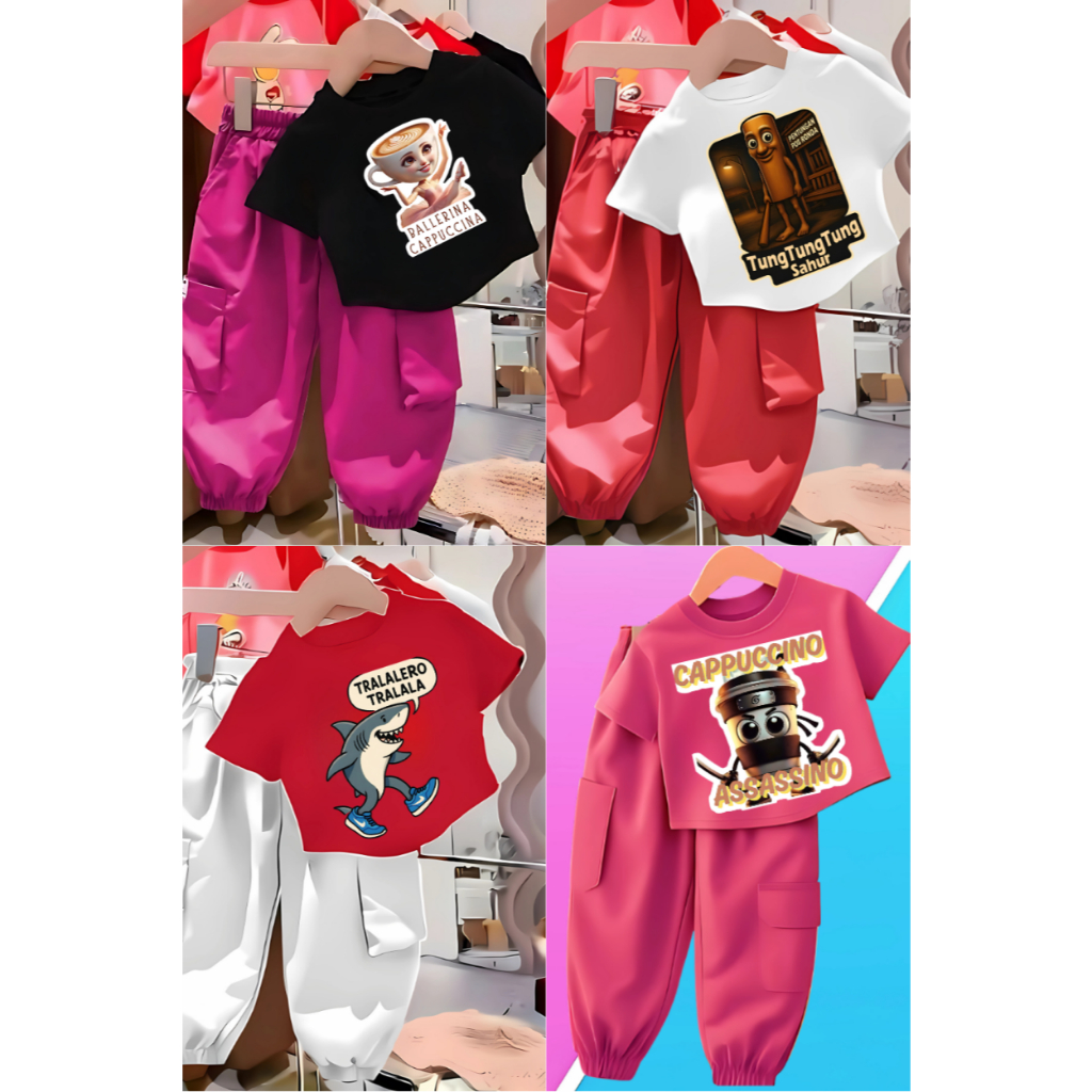 ANOMALI CHILDREN'S CLOTHING SET IN RANDOM COLORS AND MOTIFS FOR AGES 1 ...