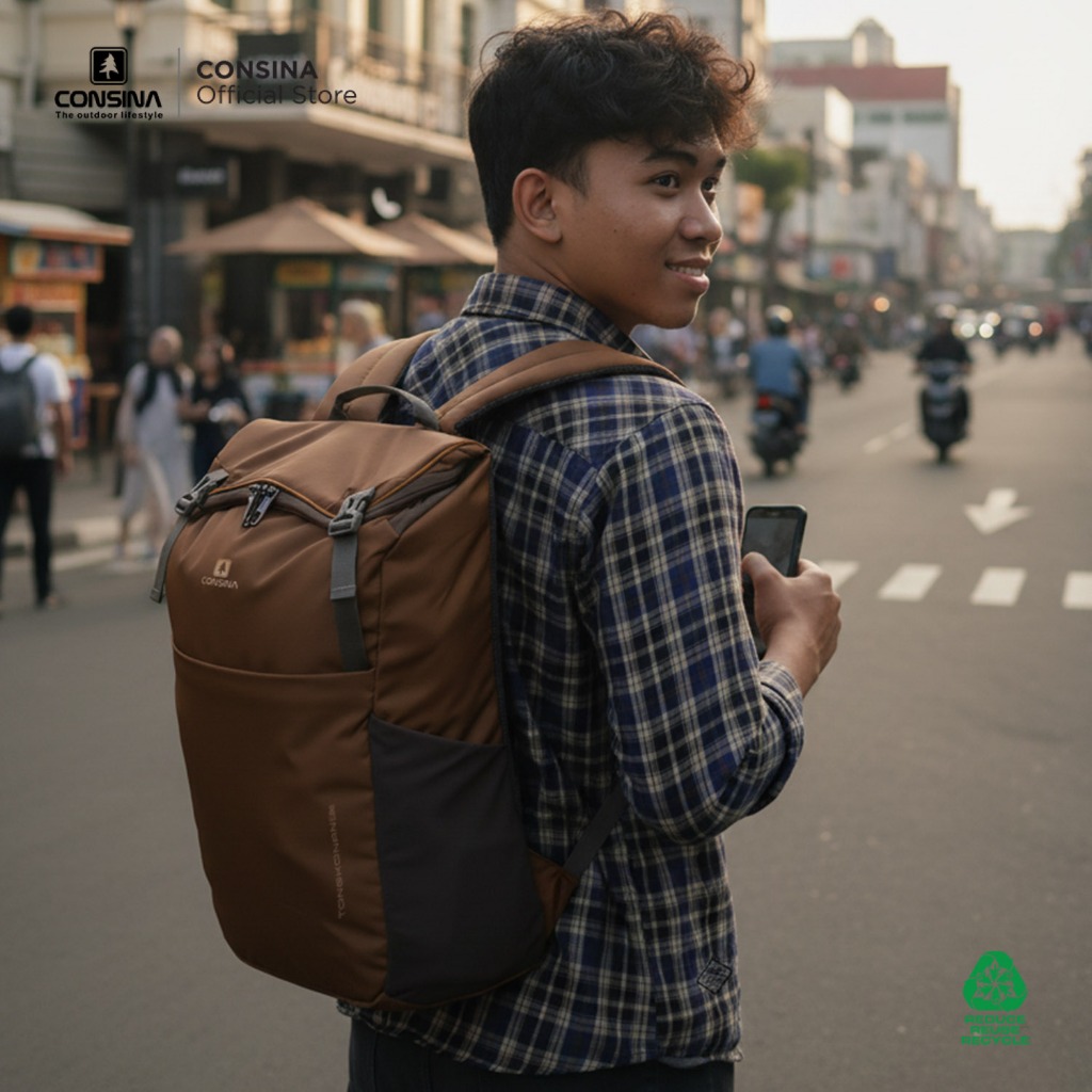 Consina Tongkonan Backpack Laptop 14inch Urban Traveling 22-24L Top ...