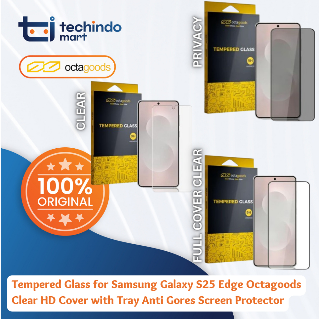 Tempered Glass for Samsung Galaxy S25 Edge Octagoods Clear HD Cover ...