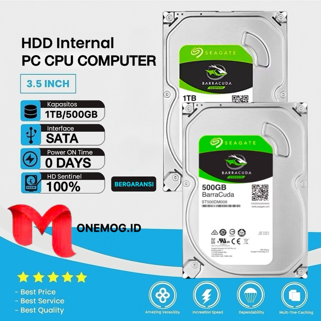 1TB Hard Drive New 500GB Seagate Barracuda Sata 3.5 Internal Hard Drive ...