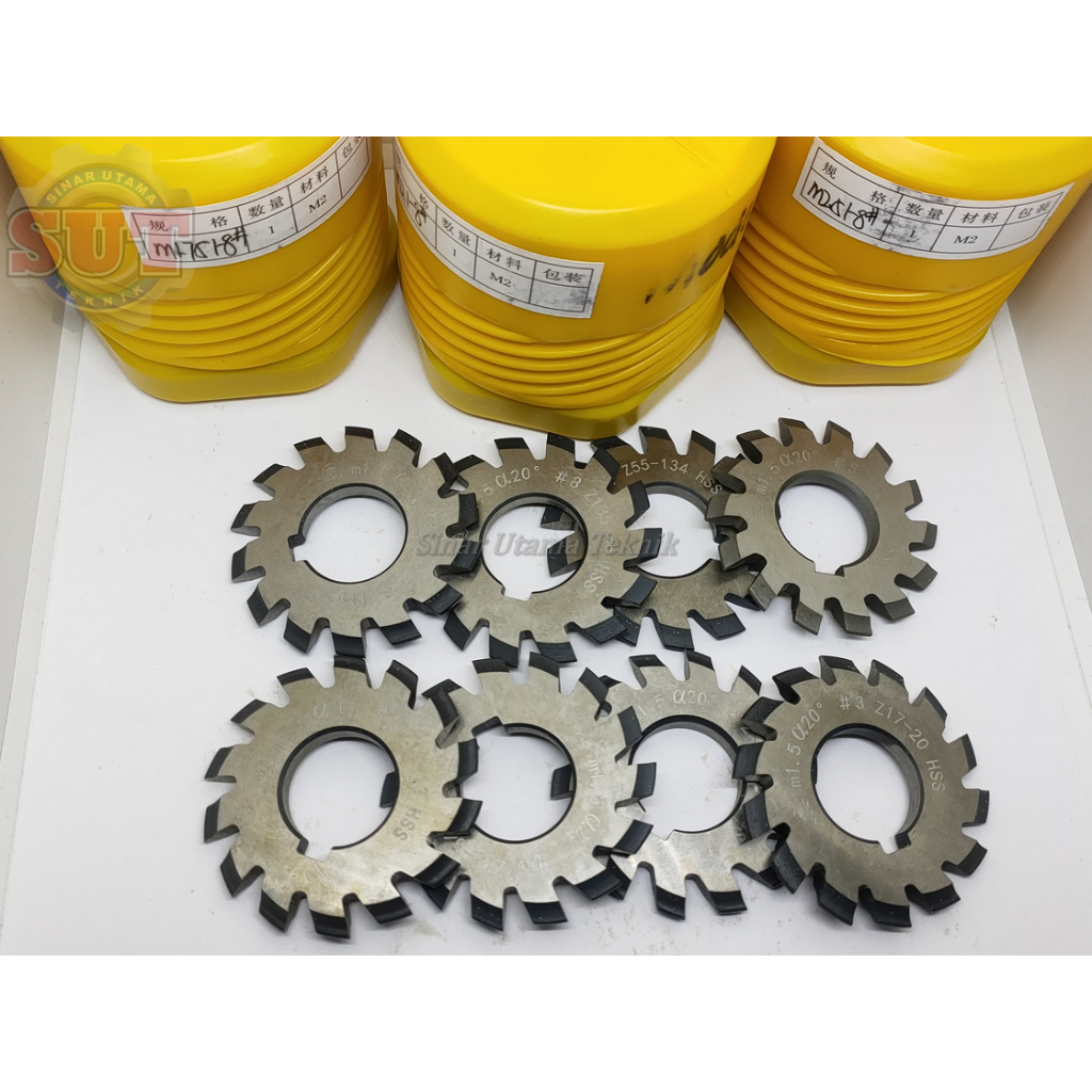 1pcs Gear Involut Cutter Module M1.5 set 1-8 gear module set gear maker ...