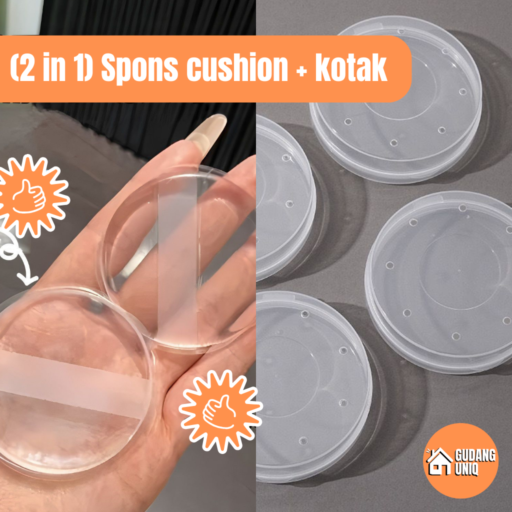 Silicone Facial Sponge Package + Sponge Container (Practical & Hygienic ...