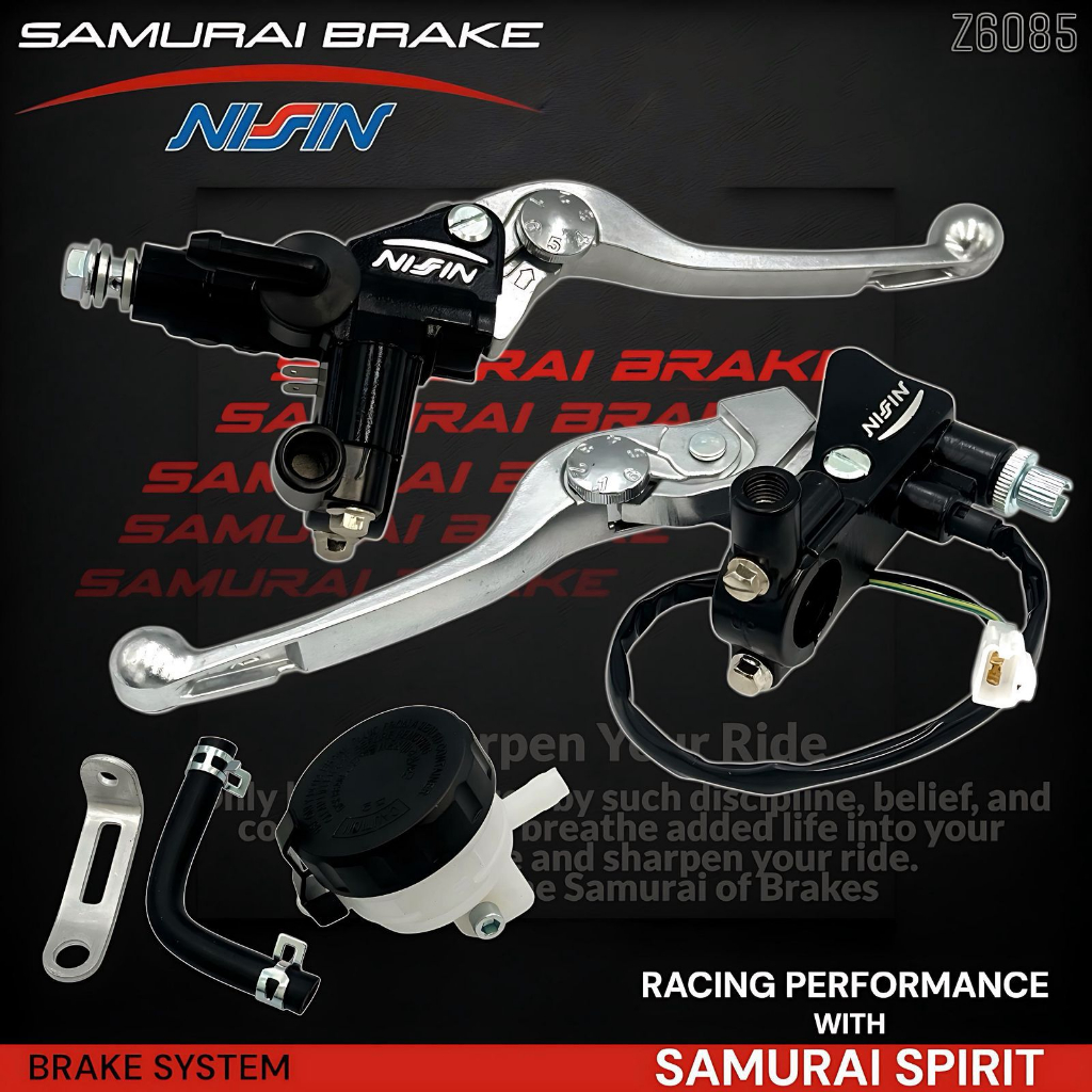A Pair of Nissin Samurai Master Brake Master Cylinder Right + Handle ...