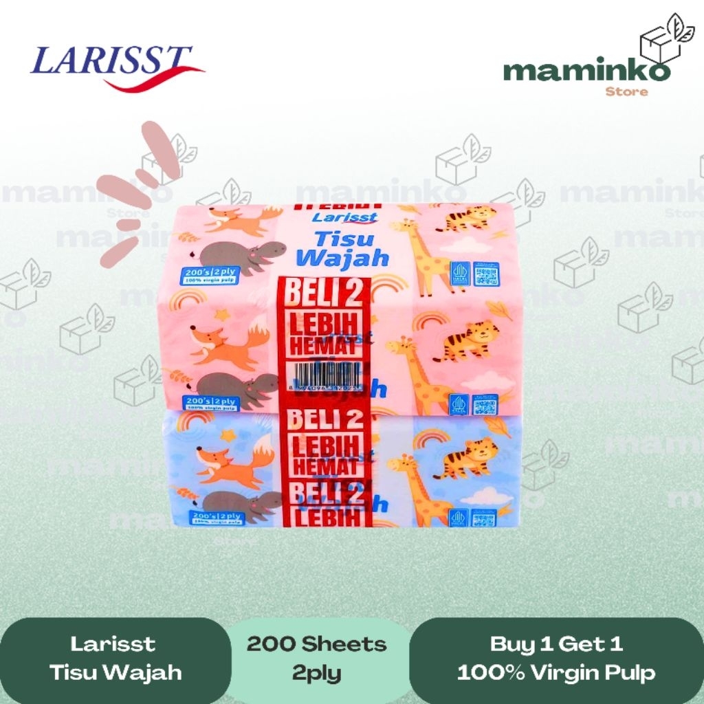 Larisst Facial Tissue 200 Sheets 2 Ply - Facial Tissue Buy 1 Get 1 ...