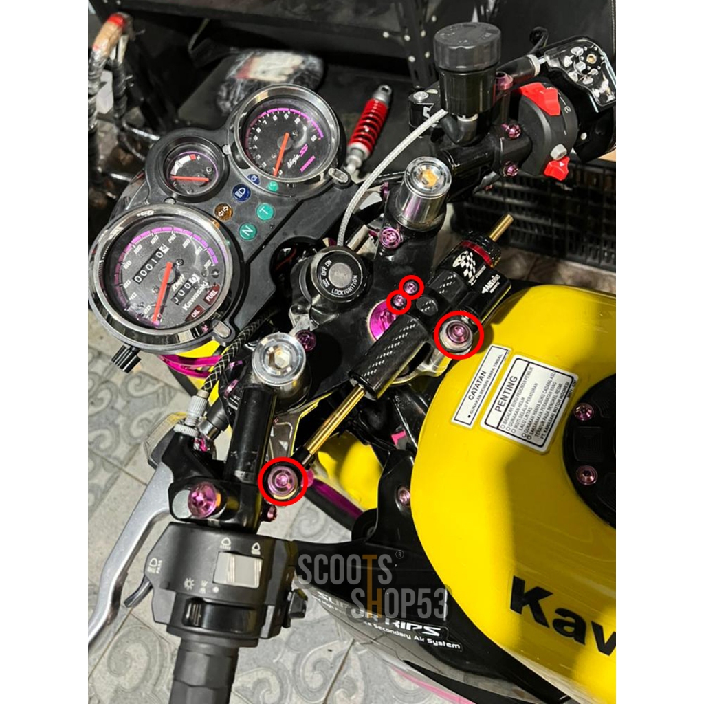 Titanium bolt gr5 set stabilizer ninja r rr ss new old | Shopee Philippines