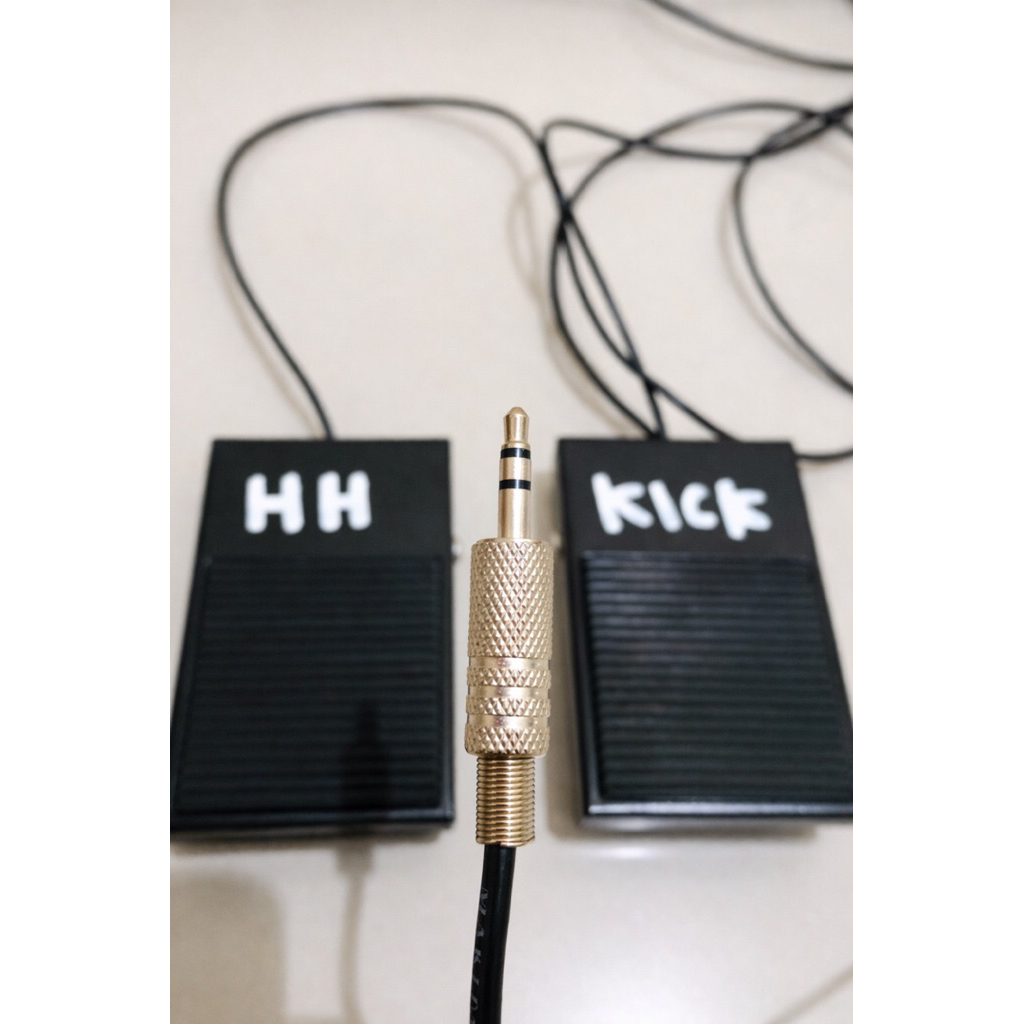 Kick & Hi-Hat Pedal Switch Electric Drum Full Iron | 3.5mm Jack ...