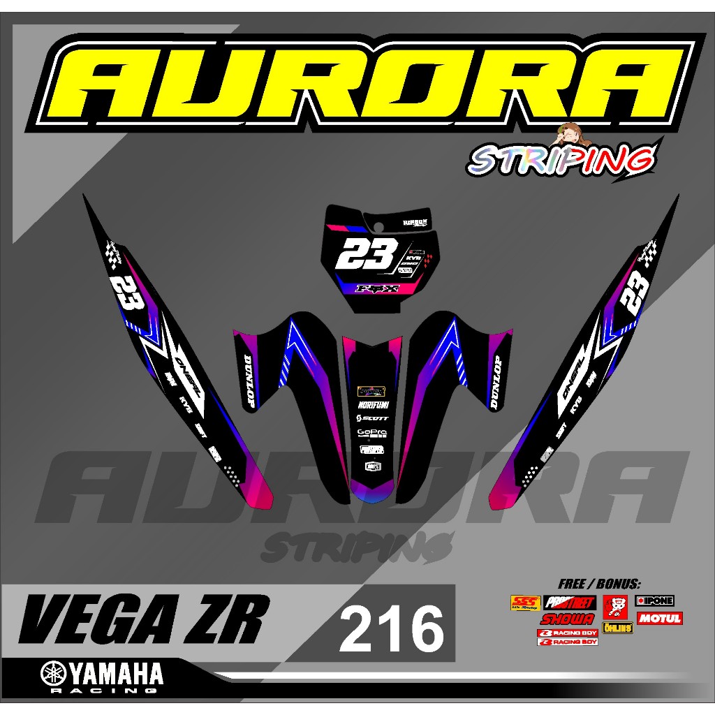 Latest RBT VEGA Sticker RBT BEBEK MODIF SUPERMOTO YZ CRF KLX KX KTM RBT ...