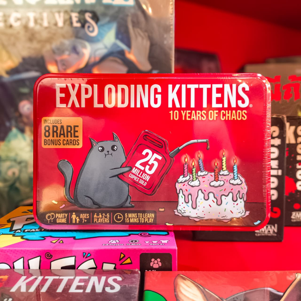 Exploding Kitten 10-Year Anniversary Edition Board Game | Boardgame ...