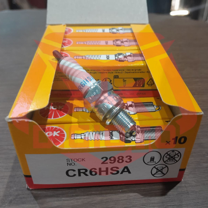 NGK CR6HSA Mio JSZ M3 Freego Soul GT Jupiter Z1 Motorcycle Spark Plug ...
