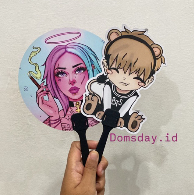 Custom Hand Fand Hand Fans of various thick paper shapes, sharp, high ...